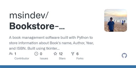 Github Msindev Bookstore Manager A Book Management Software Built With Python To Store