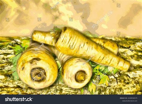 Healthy Nutritious Parsnip Roots Stock Vector Royalty Free 2228556575 Shutterstock