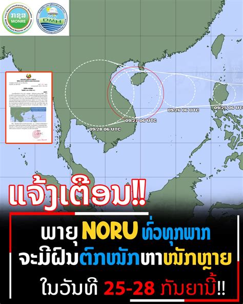 ແຈ້ງເຕືອນພາຍຸດີເປຼຊັນ ກົມອຸຕຸນິຍົມ ແລະ ອຸທົກກະສາດ