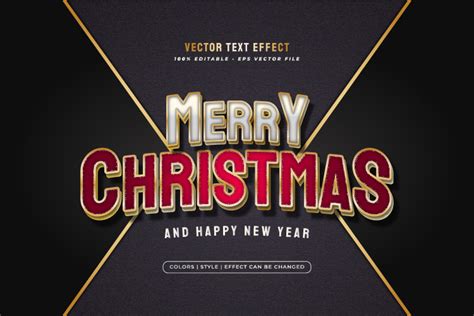 Luxury Christmas Text Effect Graphic By Weiskandasihite · Creative Fabrica