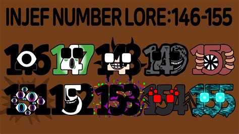 인제프 넘버로어 Injef Number Lore 146 155 │alphabet Lore Meme Youtube