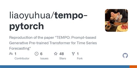 Github Liaoyuhuatempo Pytorch Reproduction Of The Paper Tempo Prompt Based Generative Pre