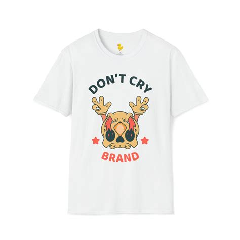 Dont Cry Shirt Skull Crying Cry Design Shirt Etsy