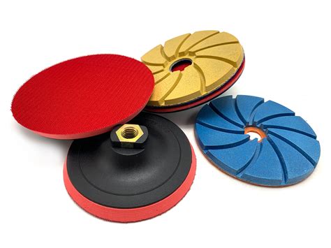 4 7inch 100 180mm M14 Rubber Hook And Loop Plastic Backing Pads For