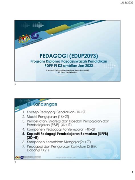 M6 Kppb 55 Pelan Pembelajaran Bermakna Pdf