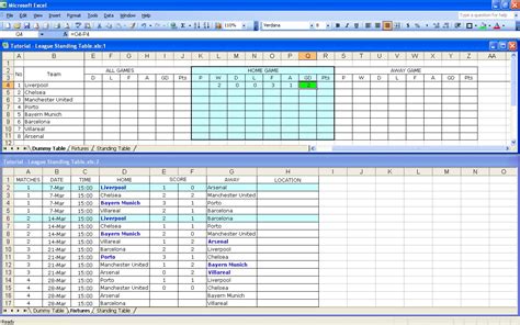 Darts League Excel Spreadsheet Db Excel