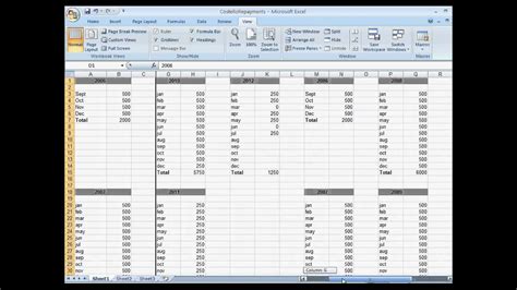 Excel How To Freeze Columns And Rows Youtube