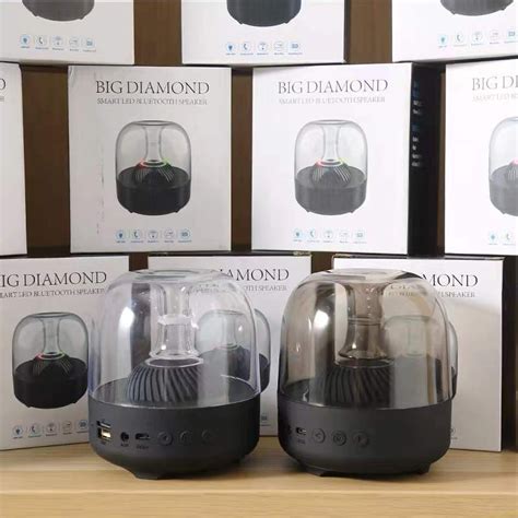 Wireless Bluetooth Speaker Mini Clear Imitation Glass Speaker Car 3d