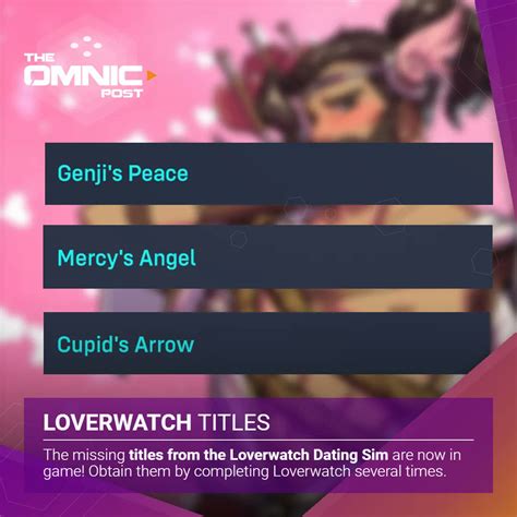 The Omnic Post On Twitter Genji S Peace Mercy S Angel And Cupid S