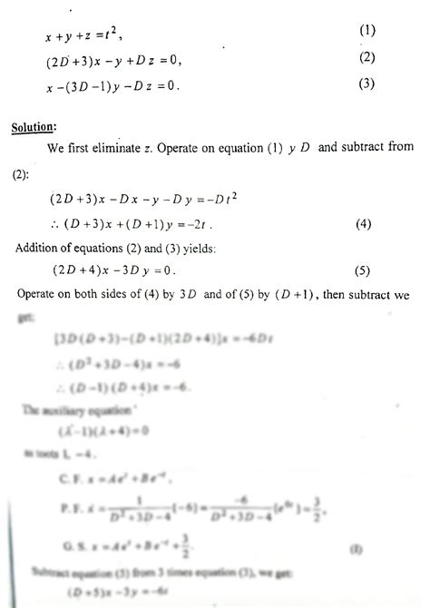 Differential Equations Problems
