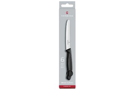 Victorinox Swiss Classic Tomaten Und Tafelmesser Set 6teilig Schwarz