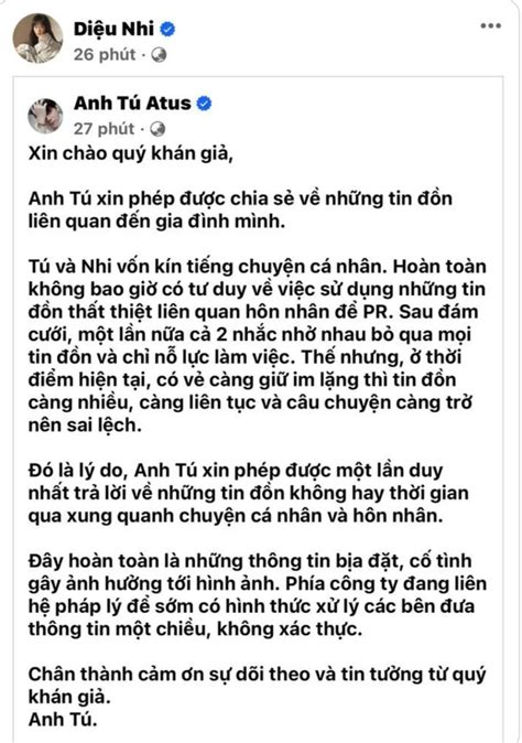 Anh Tú Phủ Nhận Tin Nhắn Thả Thính Gái Lạ Diệu Nhi Có ủng Hộ Chồng