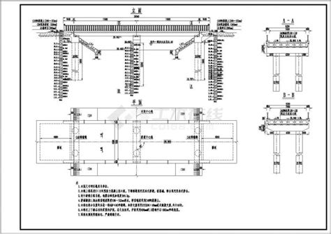 2×12米预应力混凝土空心板桥型总体布置节点详图通用节点详图土木在线