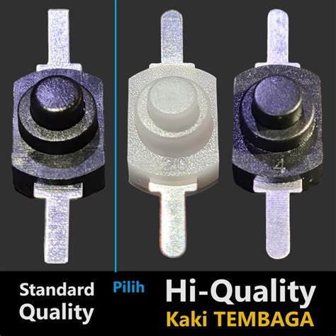 Jual Saklar Senter Push Button ON OFF Toggle Switch Self Locking Waterproof Saklar Senter