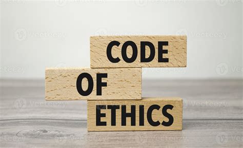 Code Of Ethics Business Financial Concept For Business Planning