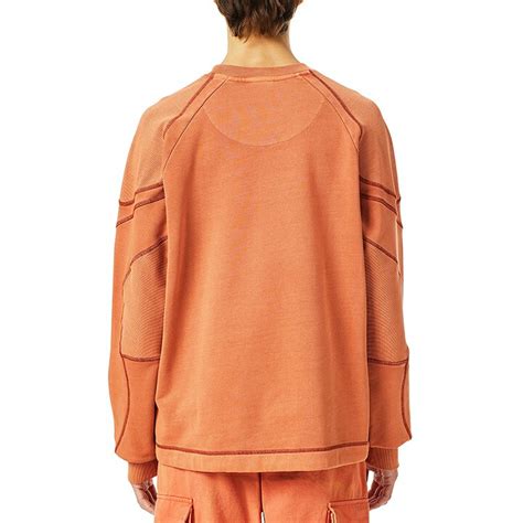 【楽天市場】 Diesel ディーゼル メンズ レディース 男女兼用 オーバルd刺繍ロゴパッチ リブ切替 ピグメントダイ 長袖 スウェット