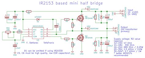 Tefas Electronics Ir2153 Based Mini Half Bridge