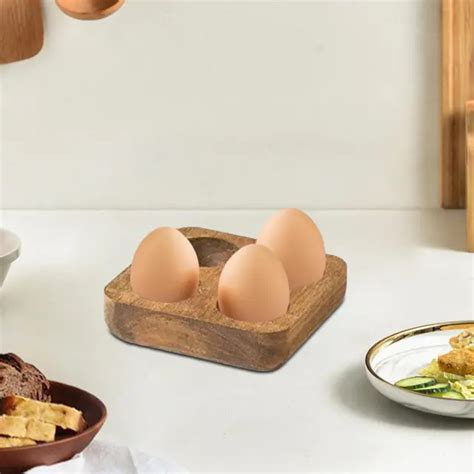 PORTE ŒUFS EN BOIS Plateau De Stockage D œufs Portable Pour EUR 10 30