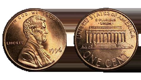 1996 Lincoln Penny Value Wide Am Double Die And Rare Error Coins