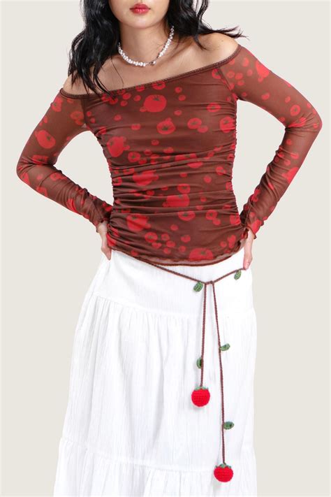 Juicy Tomatoes Off Shoulder Top LibÉ