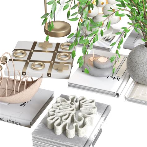 Decorative Set 016 3d Model Buy Download 3dbrute