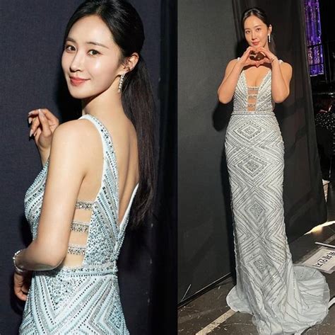 패션엔 소녀시대 유리 열도 달군 클리비지 드레스 아시아 스타 어워즈 레드카펫룩