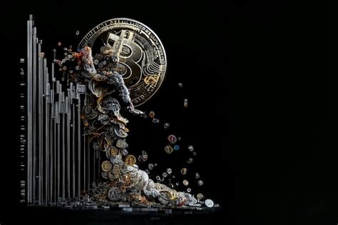 Premium Photo Bitcoin Cryptocurrency Crash Chart Generative Ai