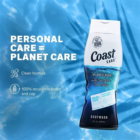 Coast Care Body Wash Atlantic Rush 18oz Pack Of 6 Hydrating And