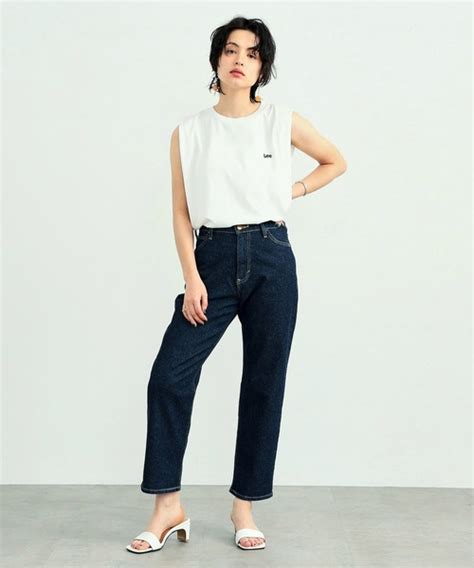Lee（リー）の「leeリー ロゴ刺繍ノースリーブ カットソー（tシャツカットソー）」 Wear