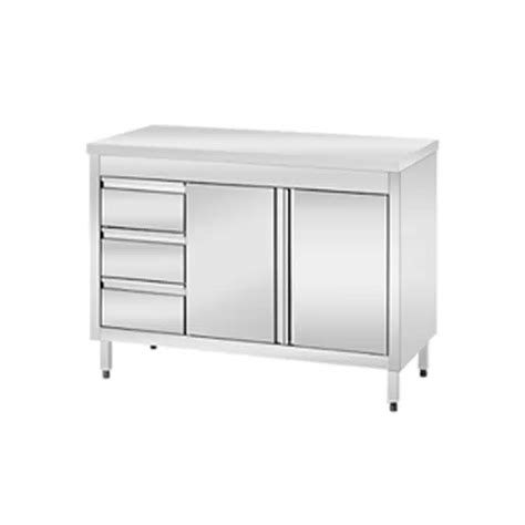 Base Cabinet 3 Vertical Drawers Al Ahlia Kitchen Equipment