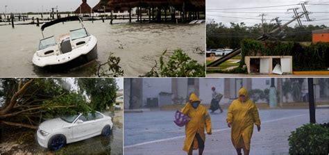 Huracán Delta Destrozos E Inundaciones Tras Su Paso Por México
