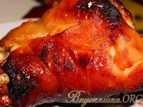 Свинная рулька с медово горчичной корочкой Рецепт с фото