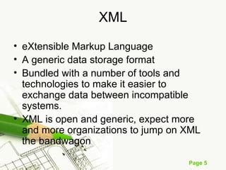 Basic Concepts Of Xml PPT