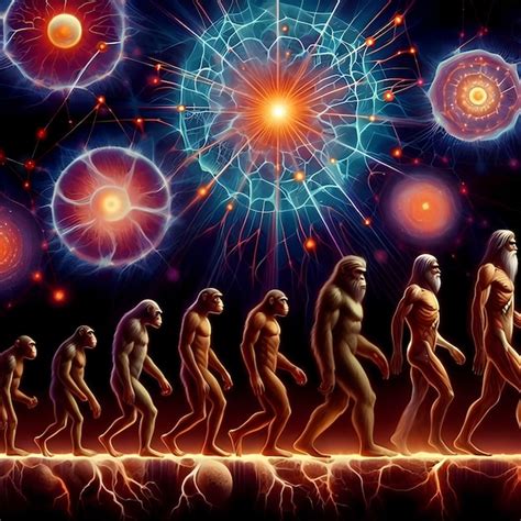 The Evolution Of The Human Species Premium Ai Generated Image