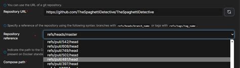 How To Type In The Repository Reference Dialog When Create A Stack