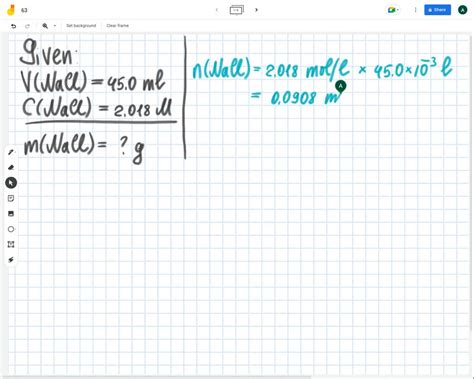 SOLVED You Are Given 45 0 ML Of A 2 018 M Solution Of NaCl If All Of The Water Is Allowed To