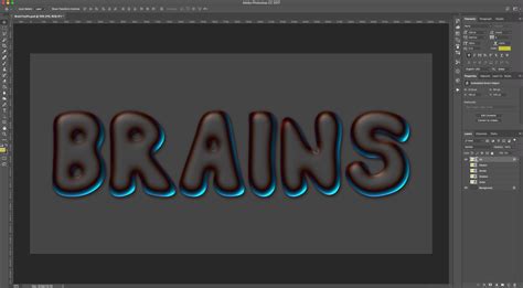 Brain Text Effect In Photoshop Design Bundles
