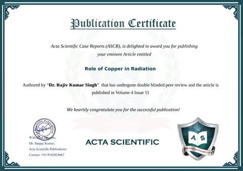 Rajiv Kumar Singh On Linkedin Paper Publication Certificate In International Journal