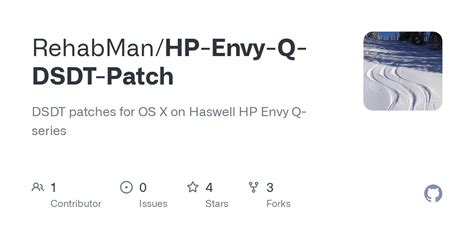 github rehabman hp envy q dsdt patch dsdt patches for os x on