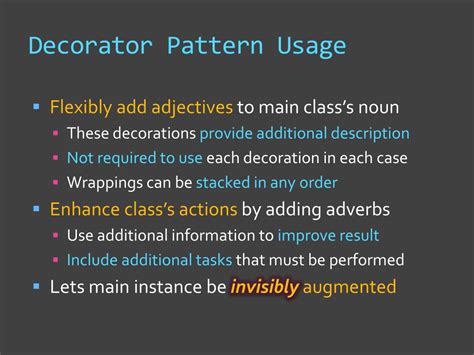 Ppt Lecture Decorator Pattern Powerpoint Presentation Free