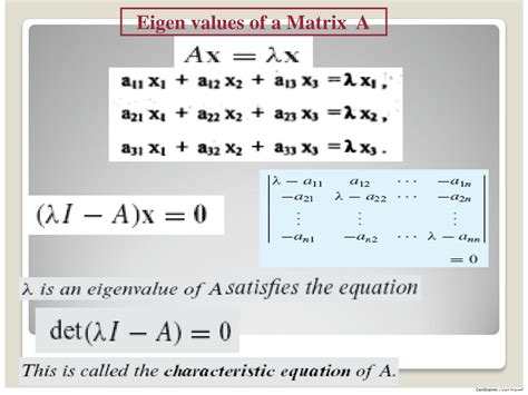 SOLUTION Algebra Eigen Values And Eigen Vectors Studypool