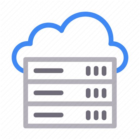 Cloud Database Hosting Server Storage Icon Download On Iconfinder