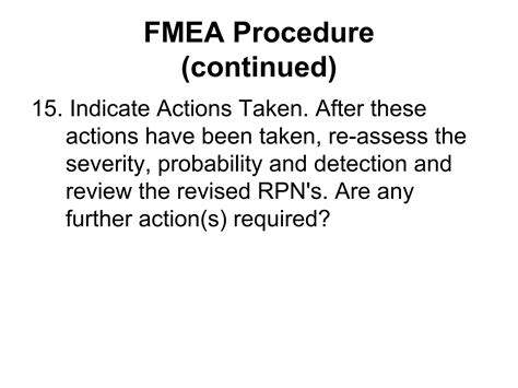 Failure Modes And Effects Analysis Fmea PPT