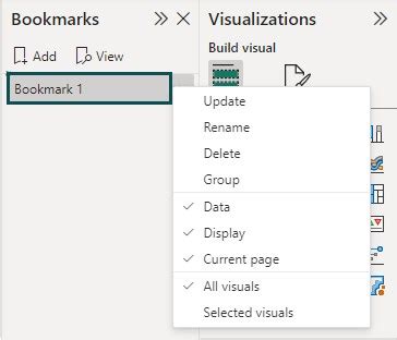 Power BI Bookmarks Buttons Examples How To Create