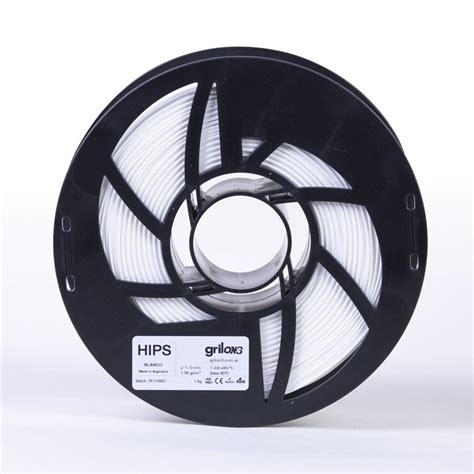 Filamento Hips Grilon3 1kg Blanco 1 75 N4 Print