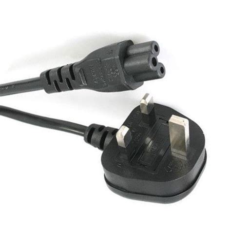2m C5 Cloverleaf 3 Pin Mains Cable Clover Leaf Power Lead Power Cord 2 Meter Uk The Place For