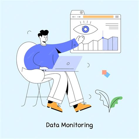 Premium Vector Data Monitoring Realtime Analytics And Insights