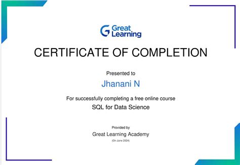 Jhanani N On Linkedin Sql Datascience Continuouslearning