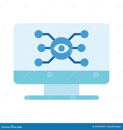 Generative AI Vision Icon Vector Illustration | CartoonDealer.com ...
