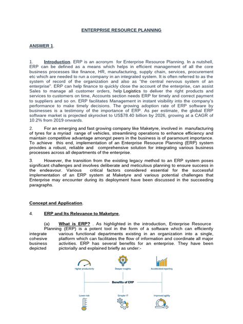 Erp Assignment Final Pdf